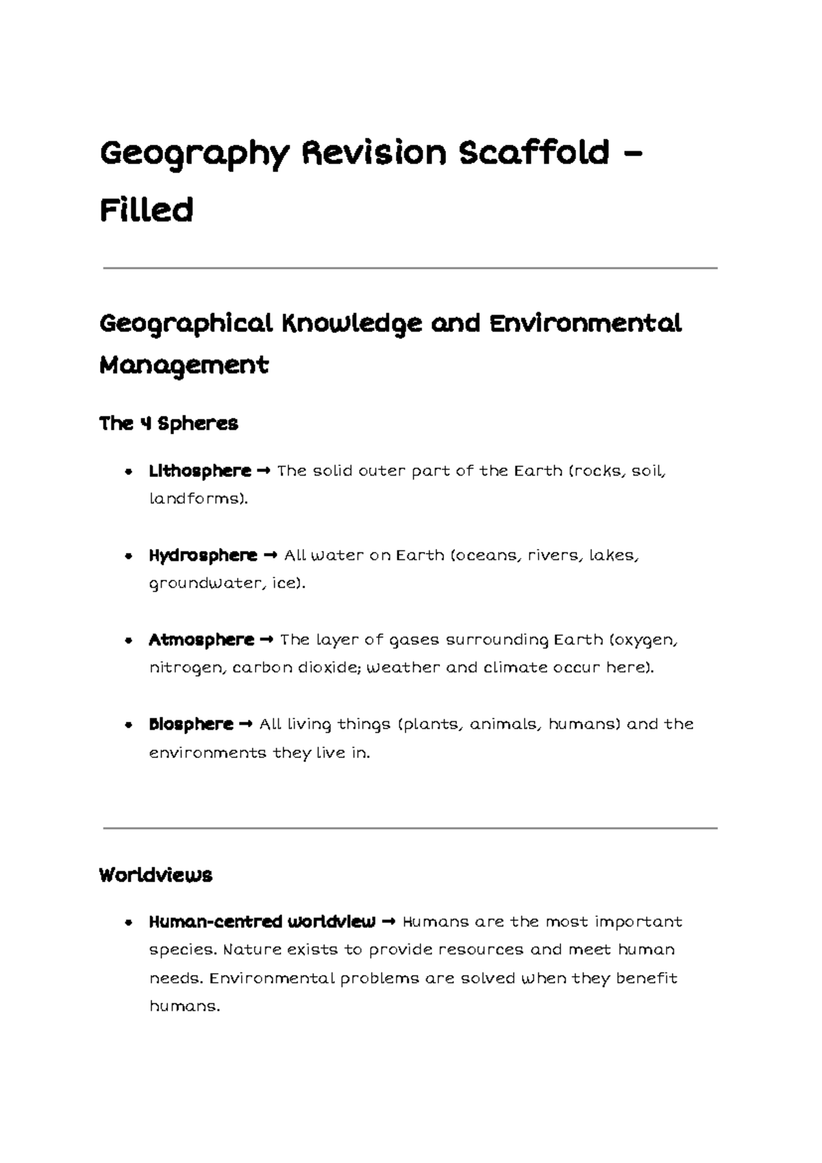 Grade 10 Geography Final Exam Revision: Ecosystems & Coastal Processes ...