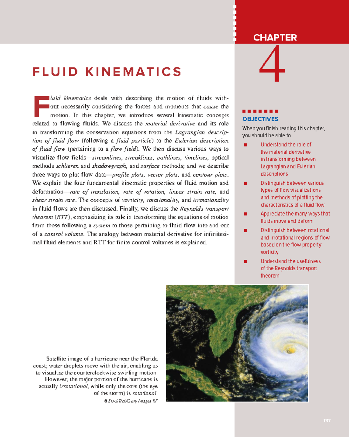 Fluid Kinematics and Material Acceleration: Chapter 4 Overview - Studocu