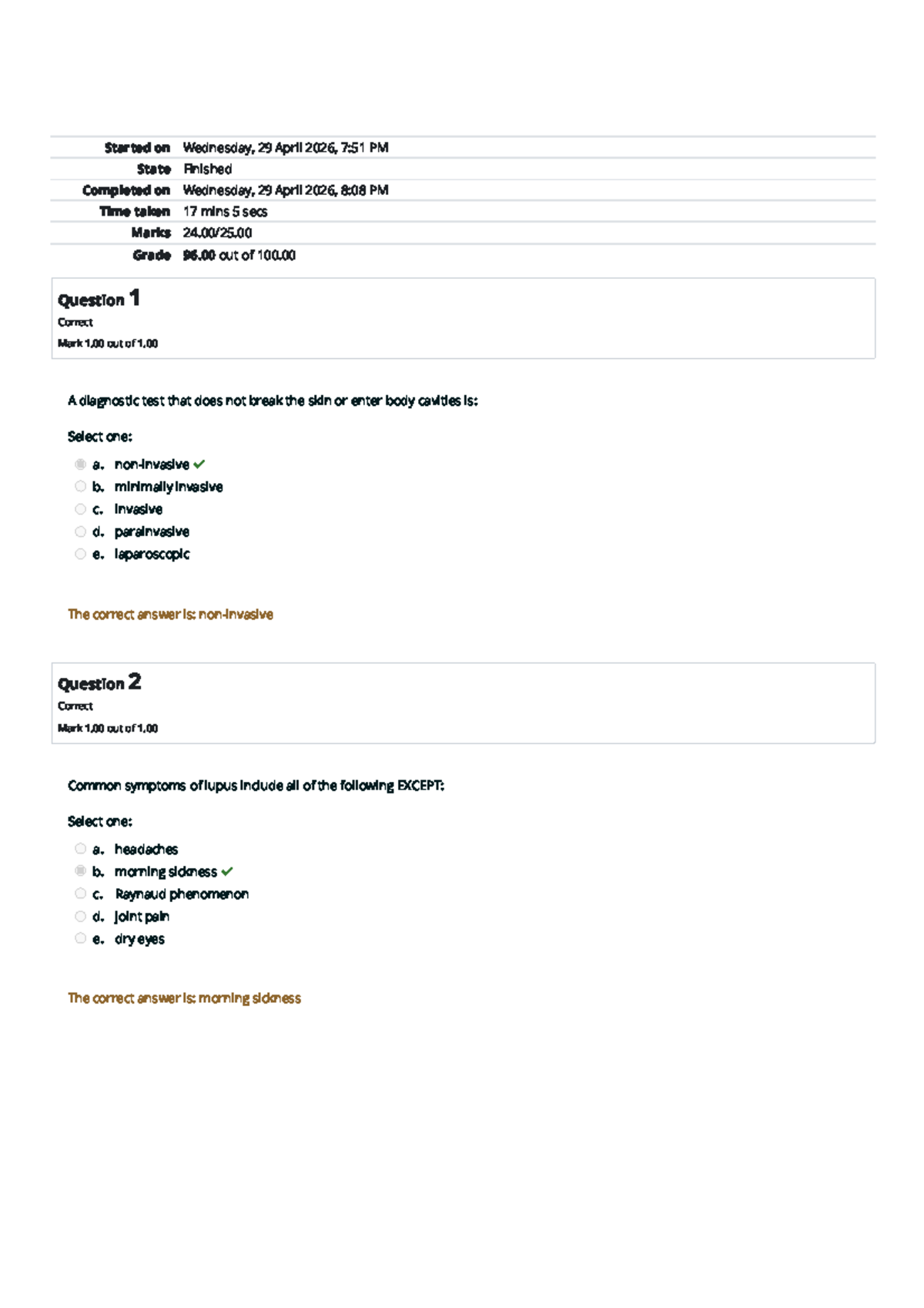 Graded Quiz Unit 3 (3210): Medical Terminology & Conditions - Studocu
