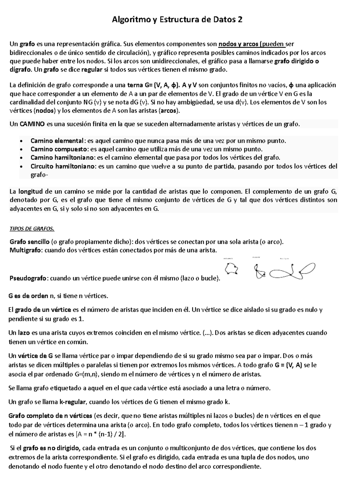 Algoritmo y Estructura de Datos 2: Introducción a Grafos y Árboles ...