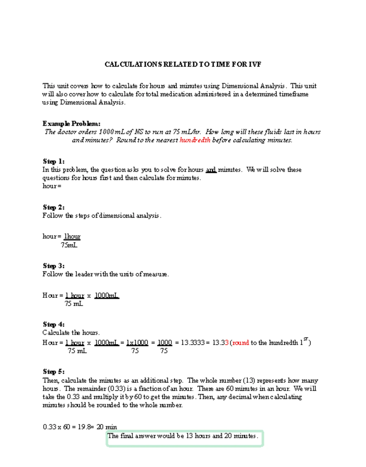IV Calculations: Understanding gtt/min, mL/hr, & Units/hr in Practice ...