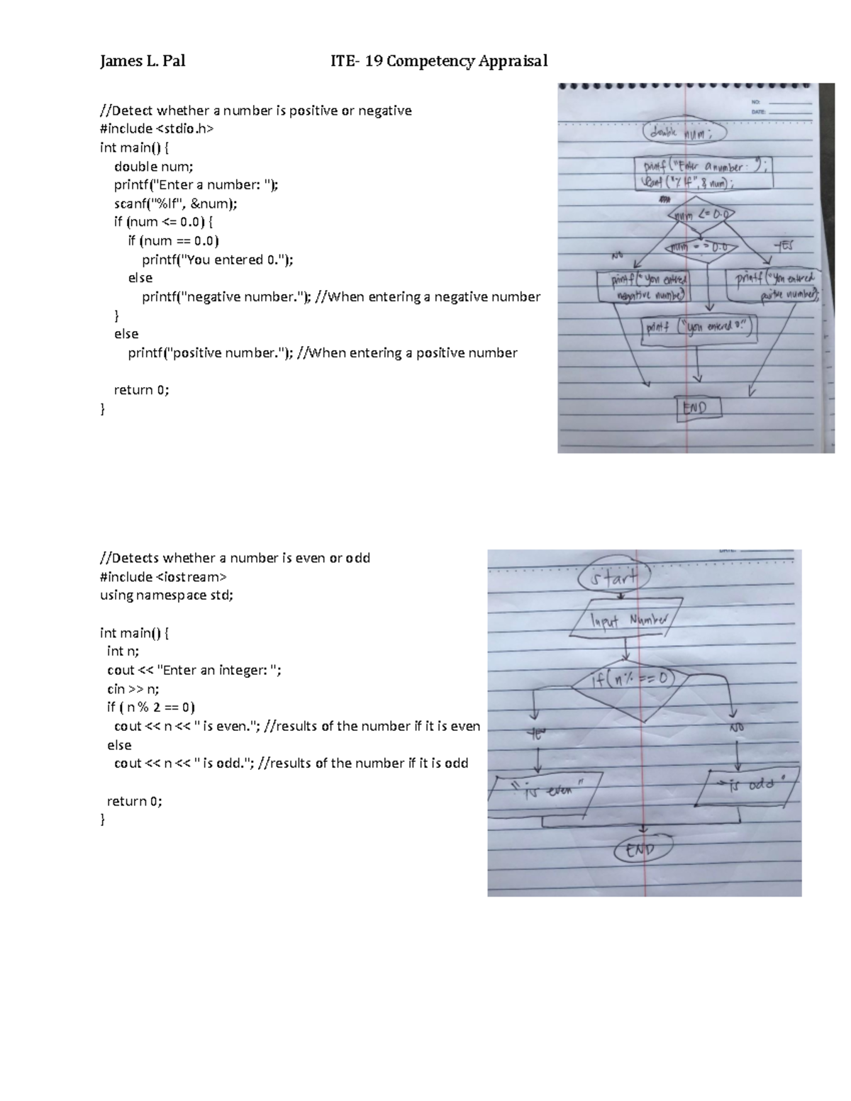 ITE-19 Competency Appraisal: Detecting Number Properties in C++ - Studocu