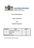 2024 Accounting Grade 12 Case Study - Term 3 Assessment Notes - Studocu