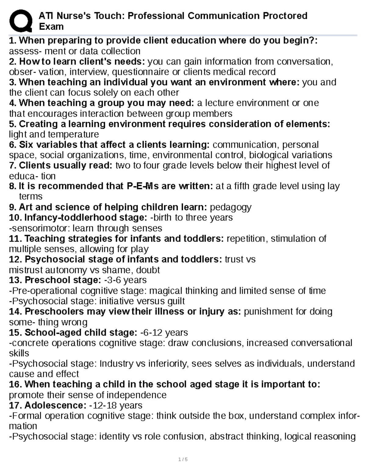 ATI Nurse's Touch: Professional Communication Exam Insights and Tips ...