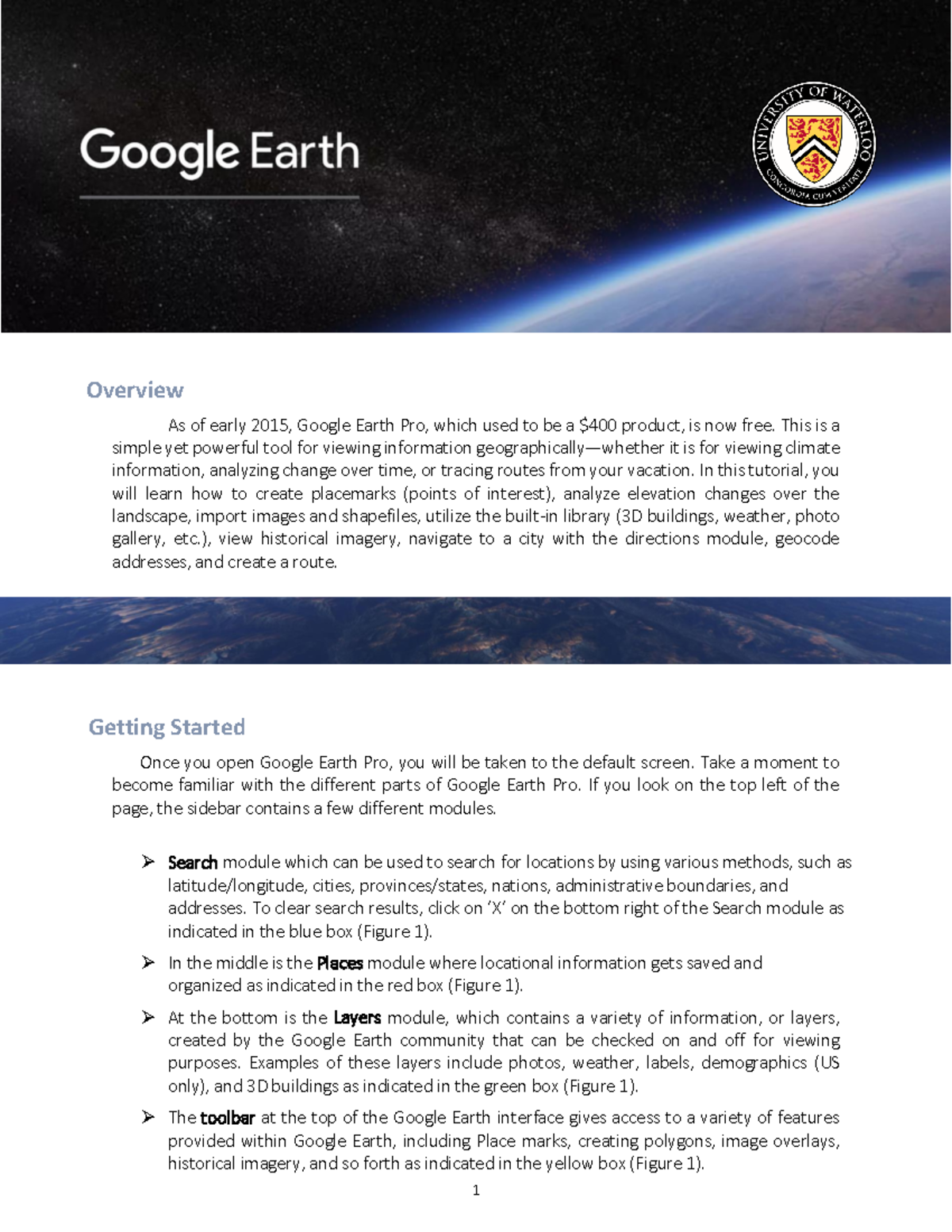 Google Earth Pro Tutorial: Creating Walking Tours and Placemarks - Studocu