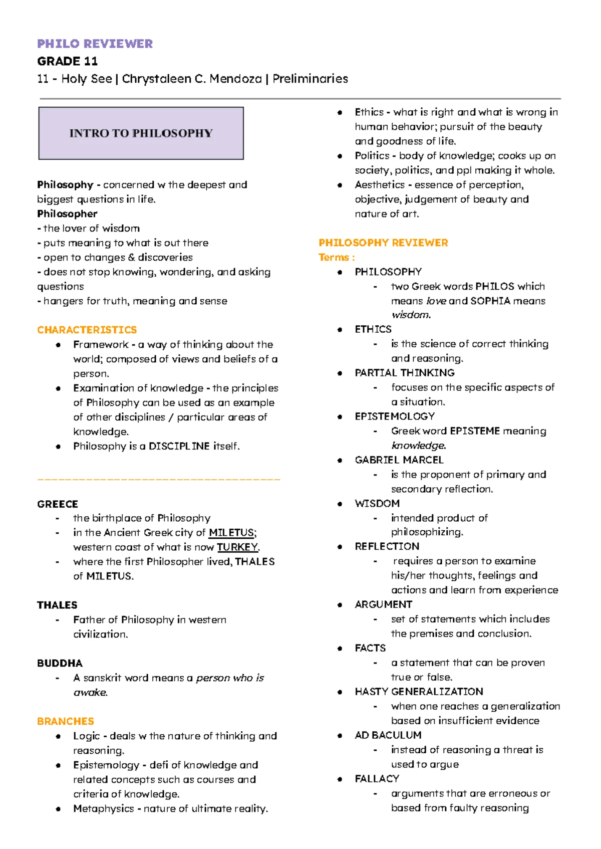 Reading and writing - grade 11/12 notes - 2ND SEM REVIEWER Reading ...