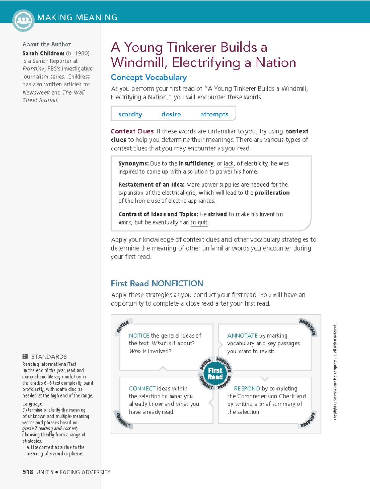 Final Exam Essay Notes: A Young Tinkerer (Unit 5) - Studocu