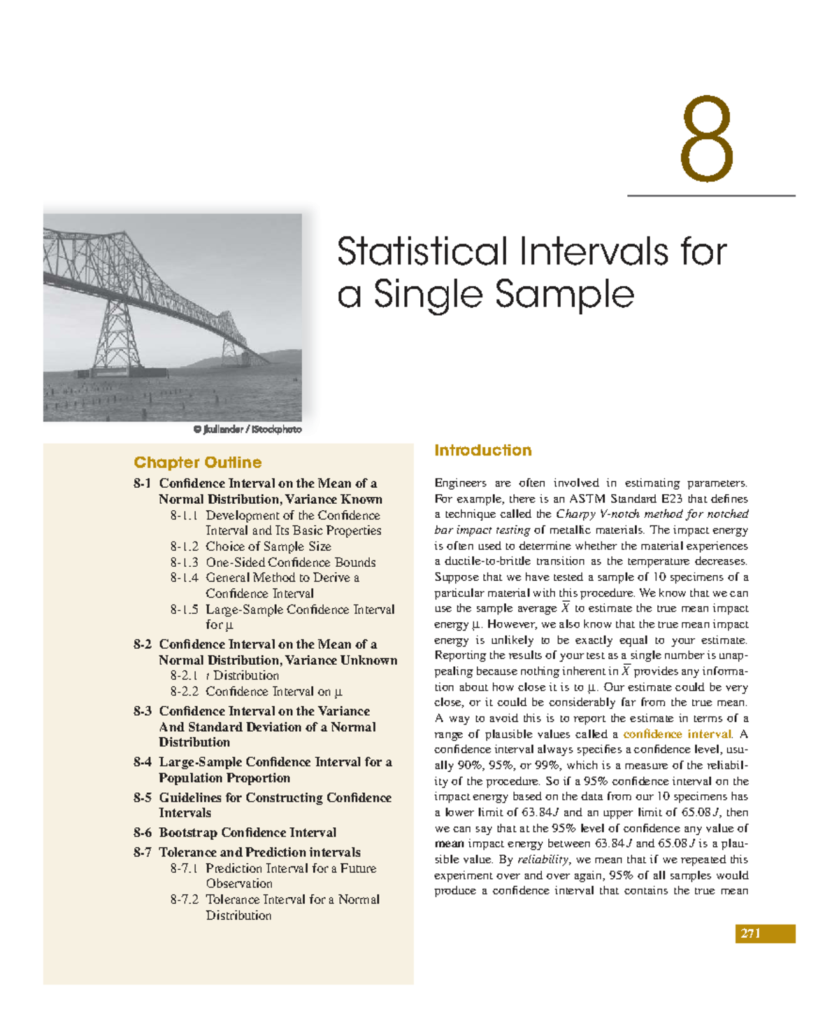 Statistical Intervals for a Single Sample: Confidence Interval Methods ...