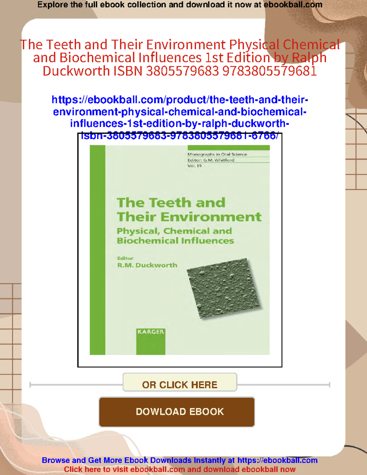 Tobacco and Your Oral Health: 1st Edition by Arden Christen & Jennifer ...