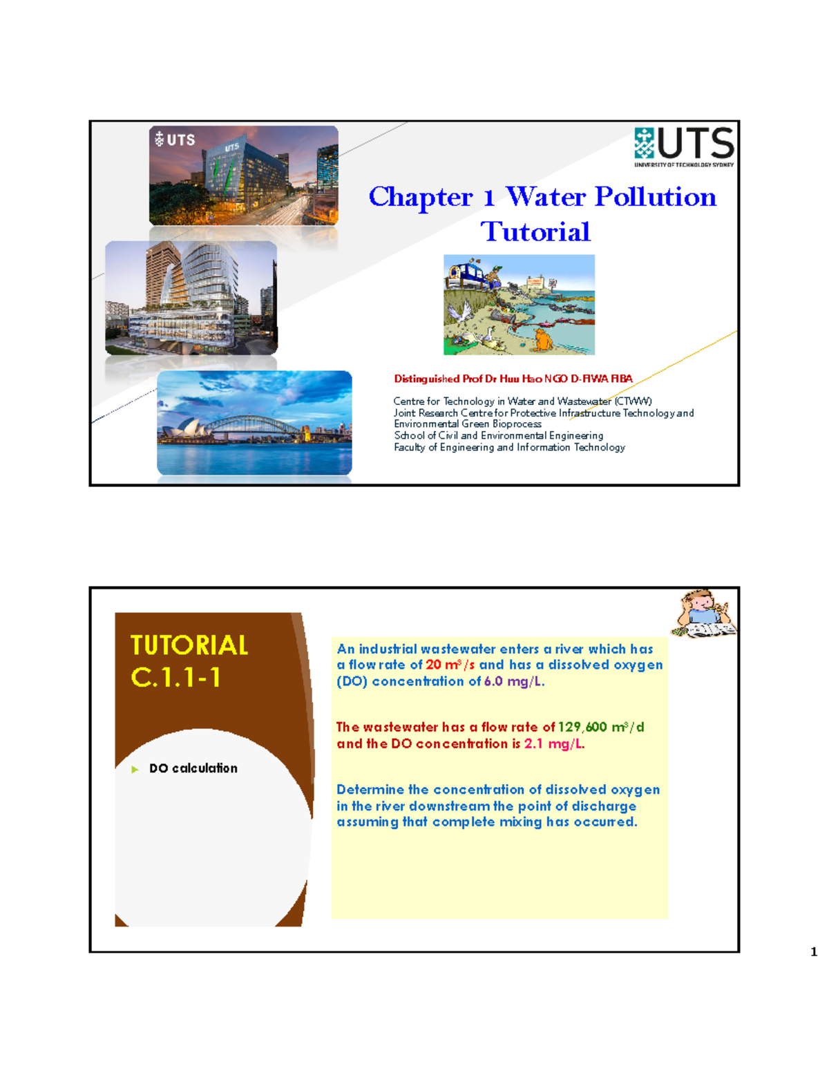 Water Pollution Tutorial: Understanding DO and BOD Calculations - Studocu