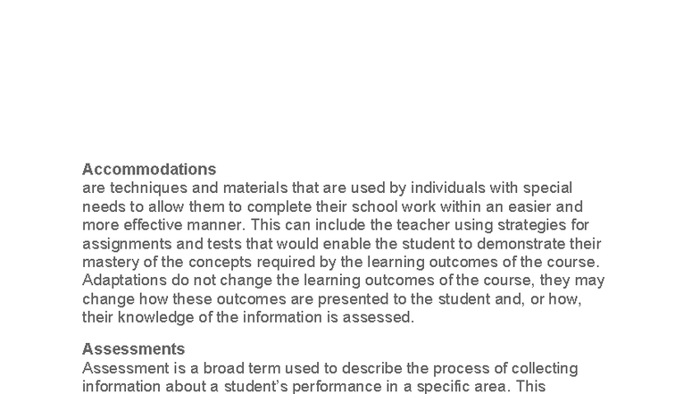 IEP Meeting: Key Terms and Concepts for Special Education - Studocu
