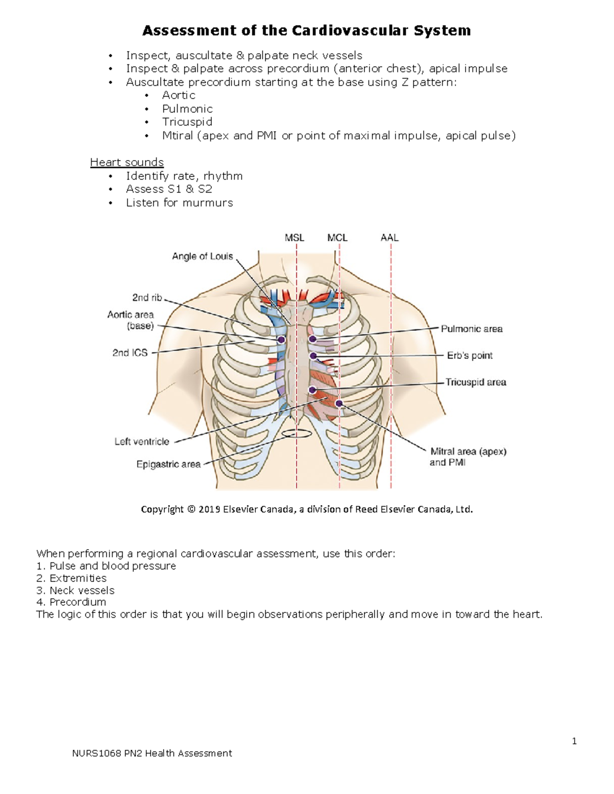 Precordium Inspection