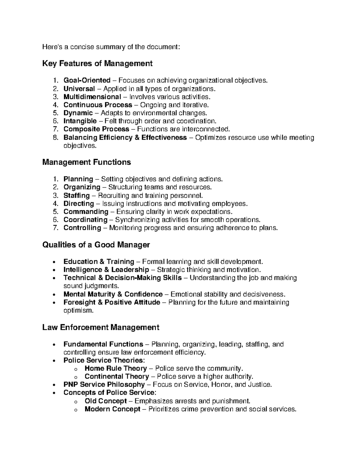 CFLM 2 ( Reviewer) - Here's a concise summary of the document: Key ...