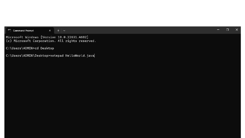 Bai Tap - Command Prompt & Java Basics - Studocu