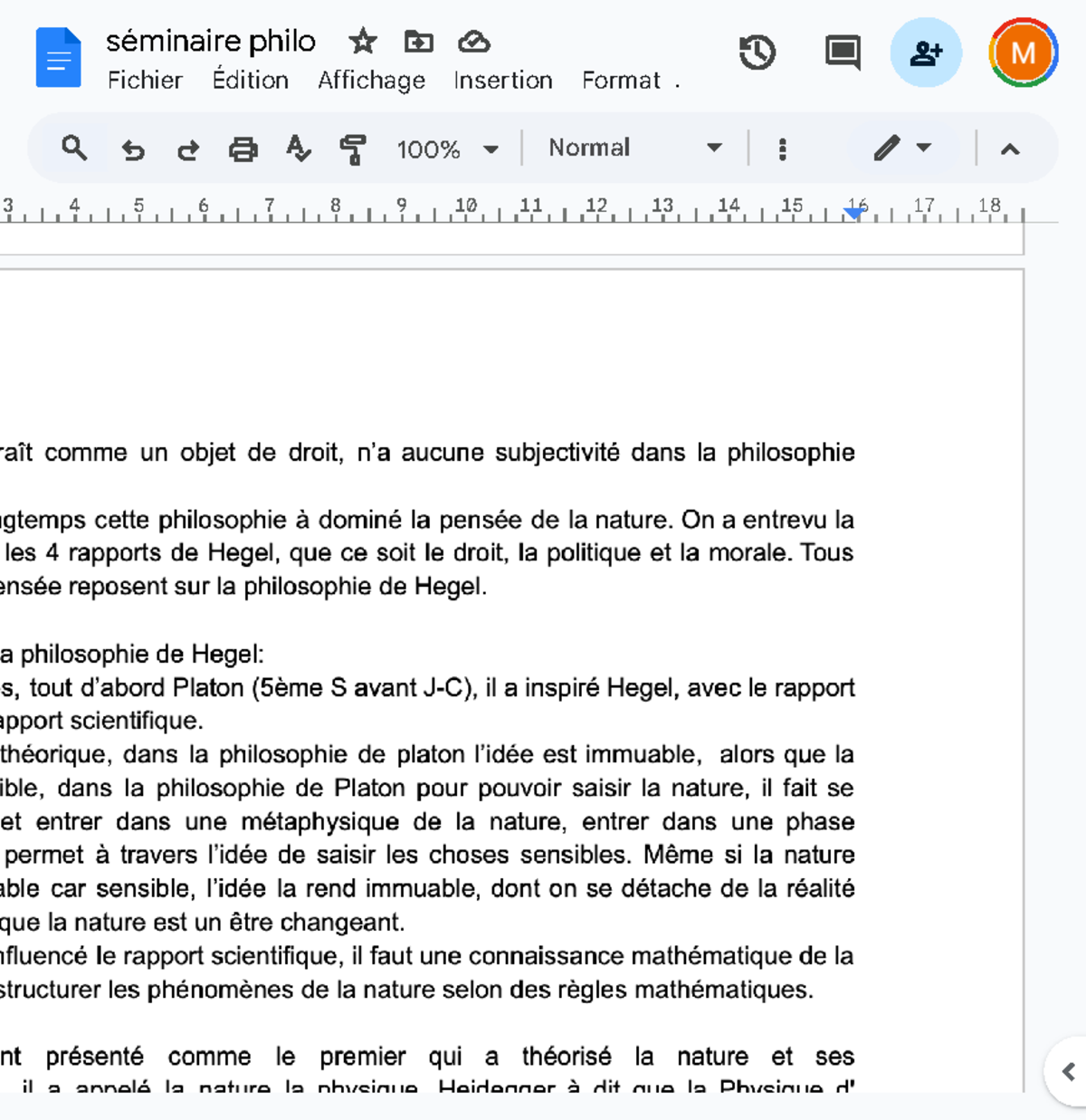 Séminaire philo - Google Docs - Philosophie et sociologie du droit I : histoire et enjeux - Studocu