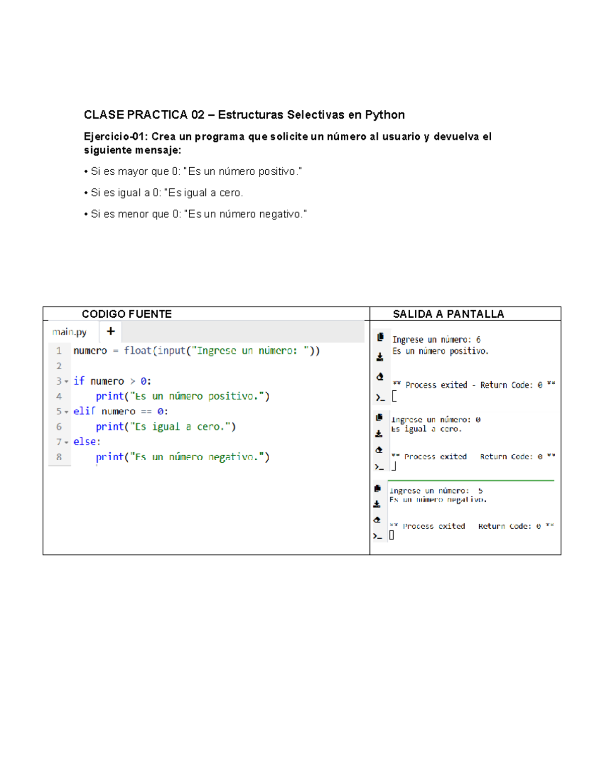 Clase Práctica 02: Estructuras Selectivas en Python - Studocu