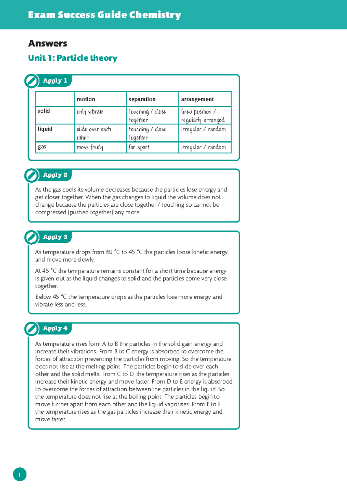 IGCSE Chemistry Exam Success Guide: Answers for Roger Norris Textbook ...