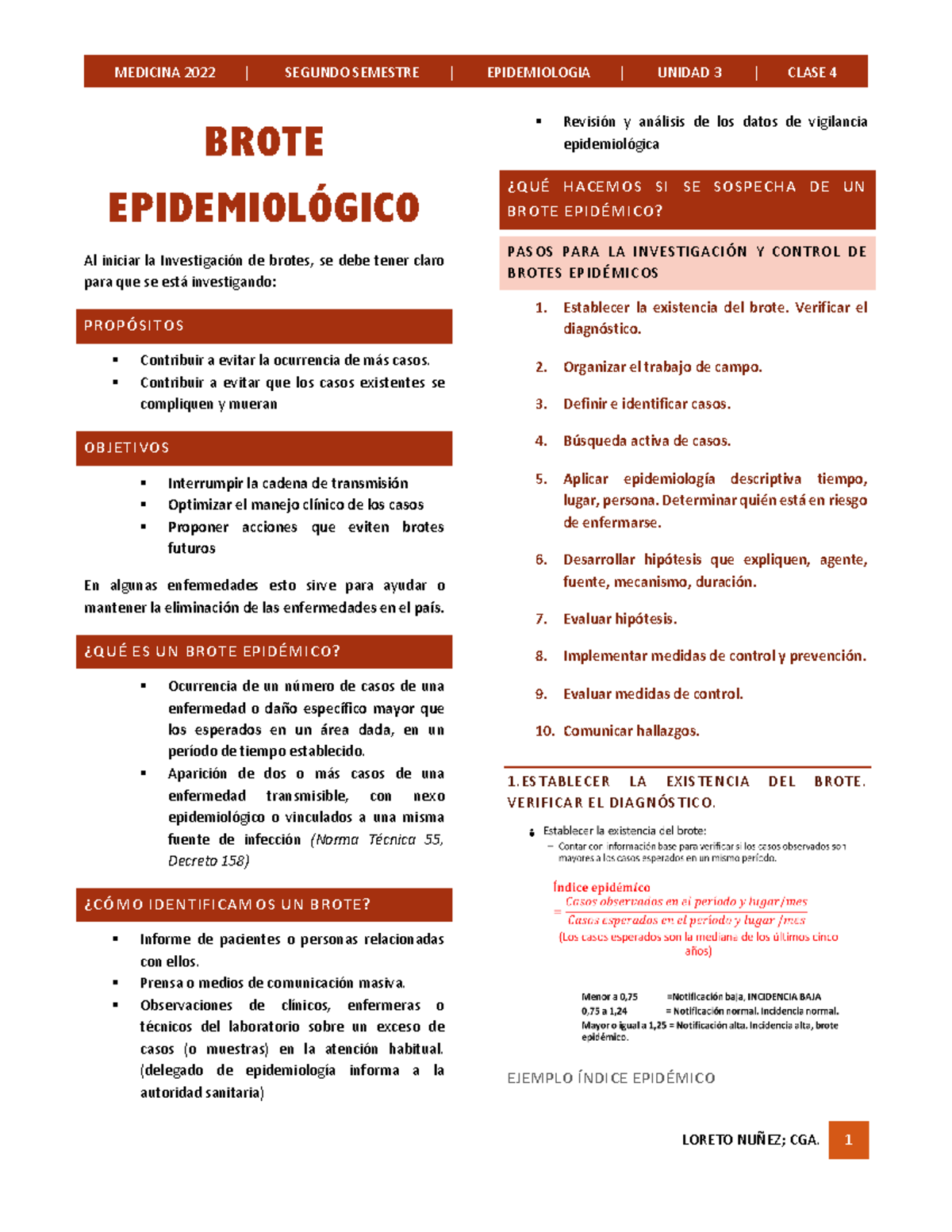 Investigación de Brotes Epidemiológicos en Salud Pública - Studocu