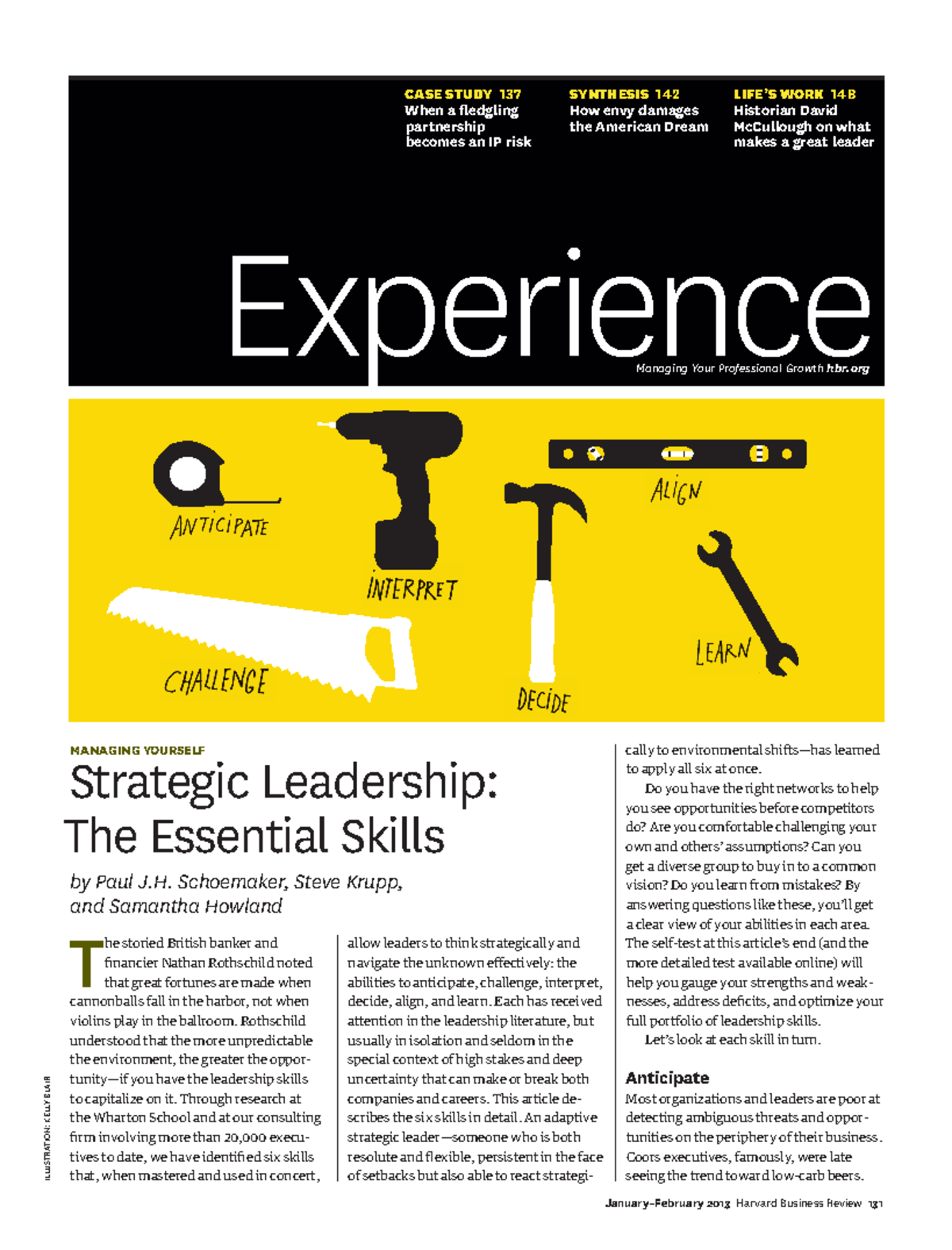 Strategic Leadership Skills: Insights from Schoemaker et al. (2013 ...