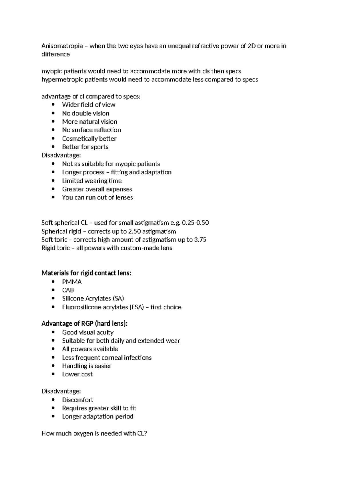 CL Revision Notes - Anisometropia & Contact Lens Advantages ...