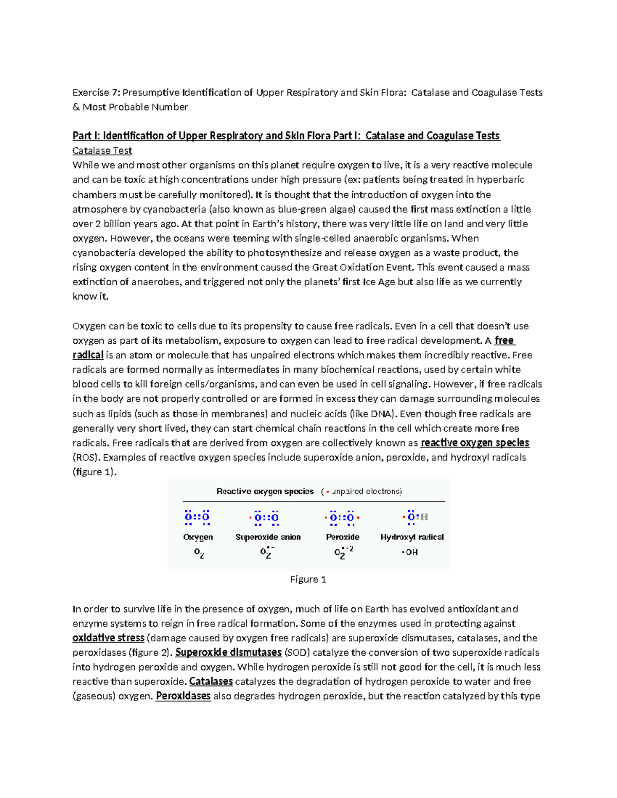 Exercise 7: Identification of Upper Respiratory Flora & MPN Testing ...
