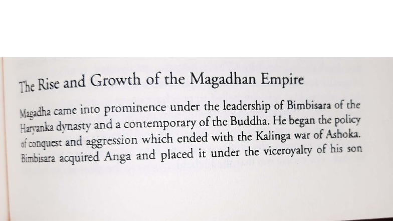 The Rise and Growth of the Magadhan Empire: A Historical Overview - Studocu