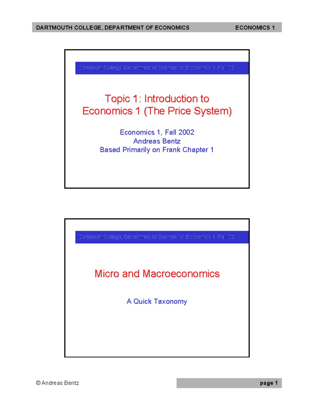 D02-Econ 1: Introduction to Economics - Lecture Notes - Studocu