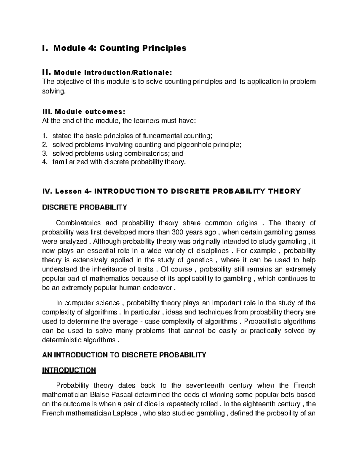 Math 122 Module-4-Counting-Principles-Leeson-4 - I. Module 4: Counting ...