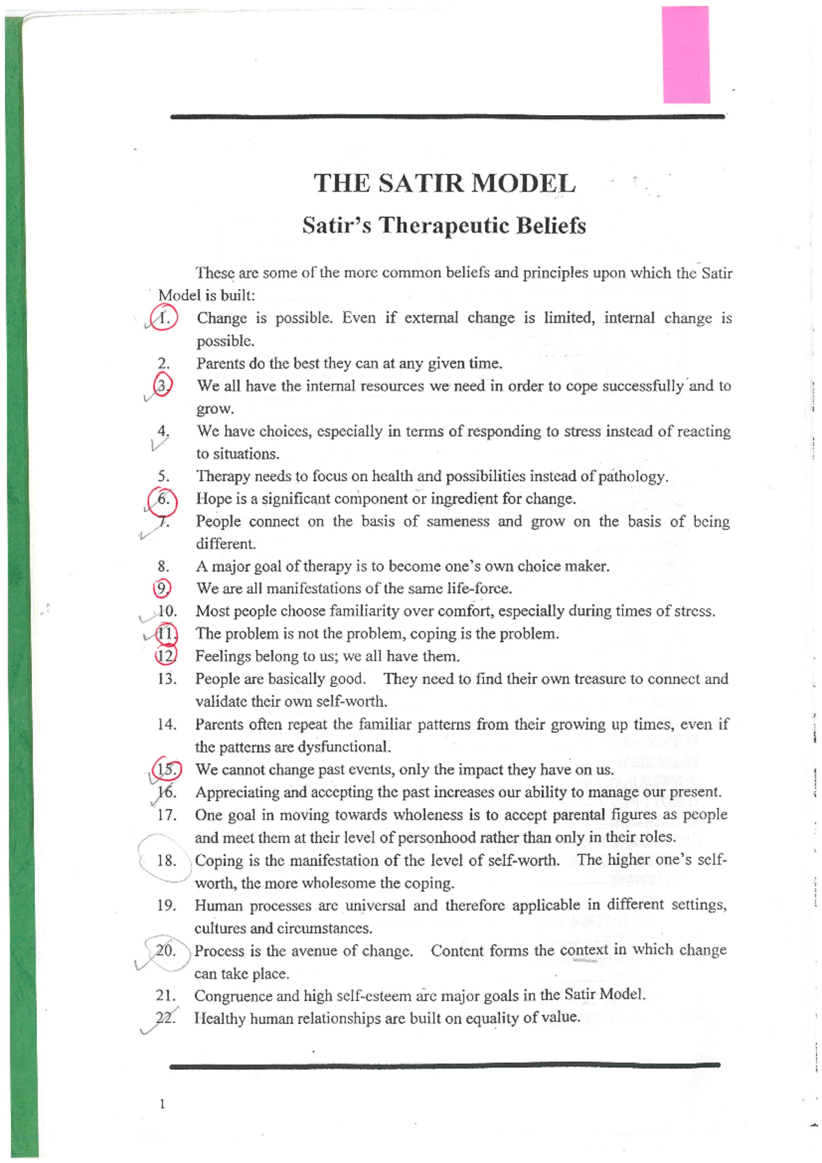 Satir Reading 4 - PSY205 - Studocu