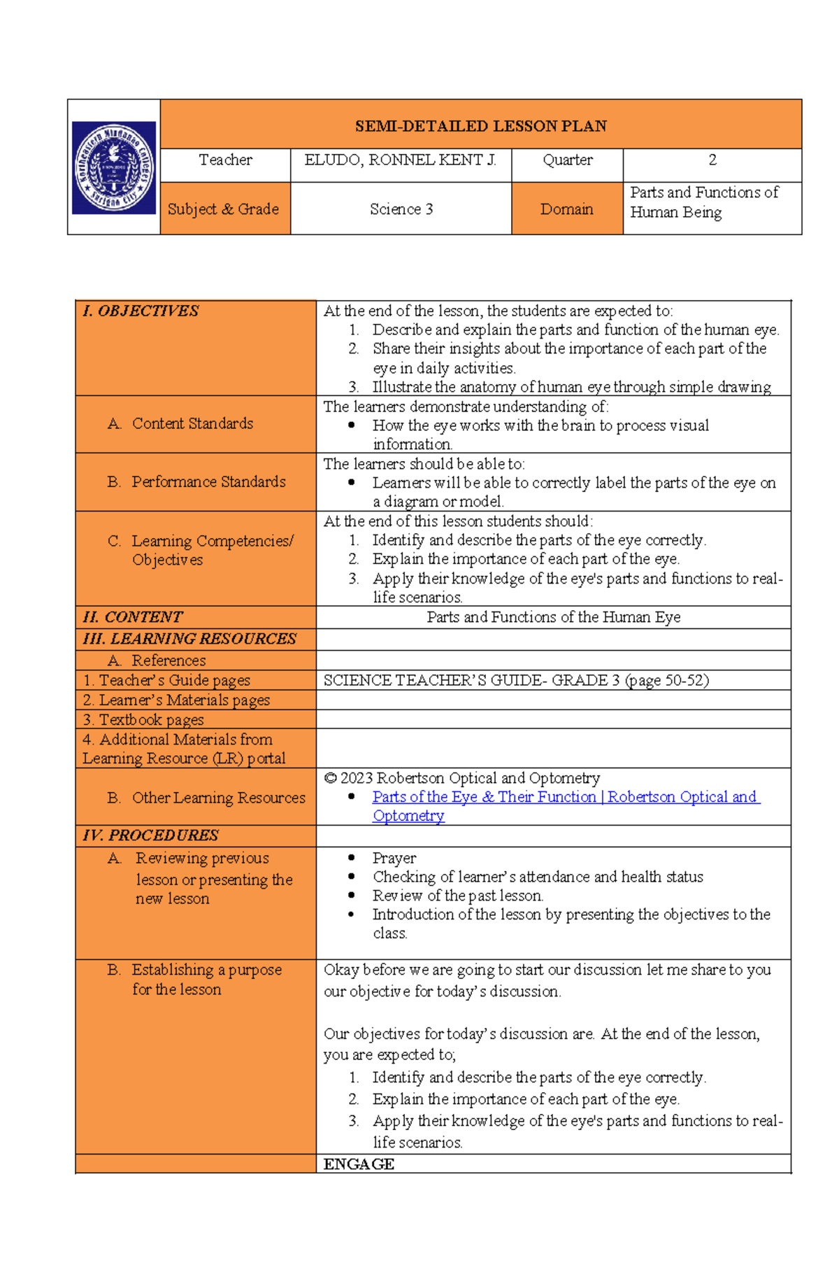 A-SEMI- Detailed- Lesson-PLAN-IN- Science - SEMI-DETAILED LESSON PLAN ...
