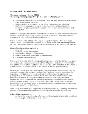 Occupational Therapy Practice Framework -Domain and Process- Fourth ...