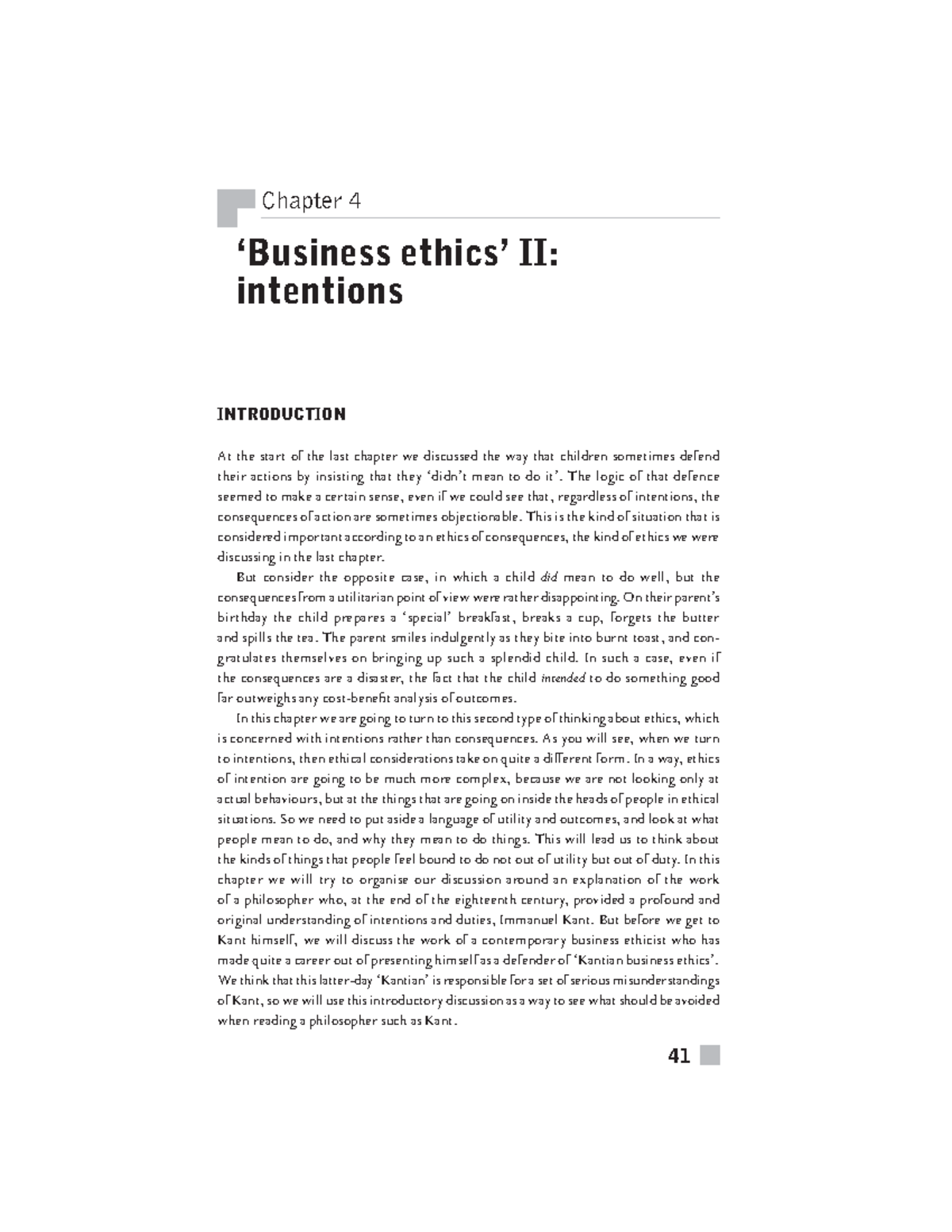 For business ethic-19 - Chapter 4 ‘Business ethics’ II: intentions ...