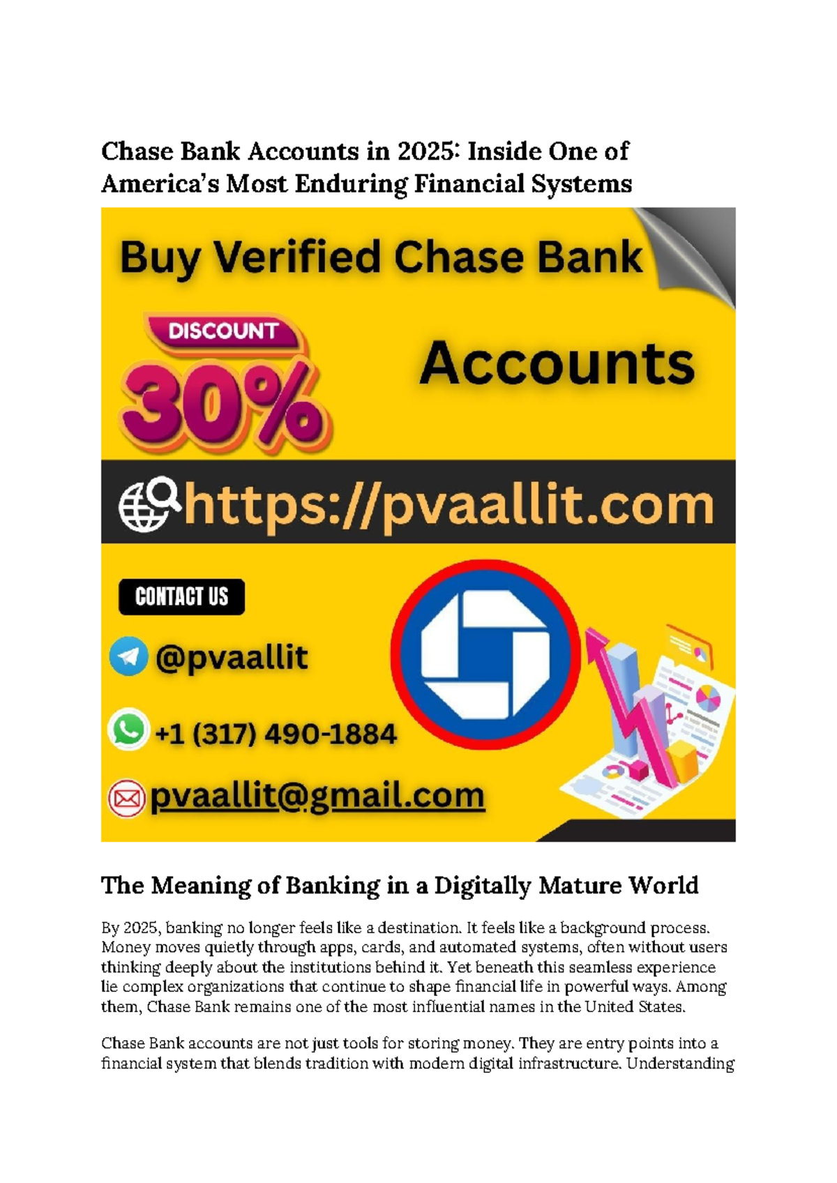 Chase Bank Accounts in 2025: Understanding Their Role in Modern Banking ...