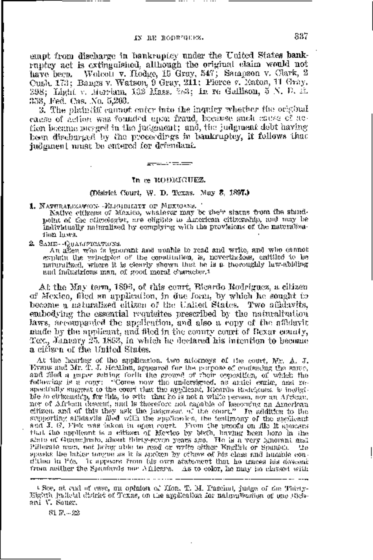 In re Rodriguez: Naturalization Eligibility and Ethnic Considerations ...