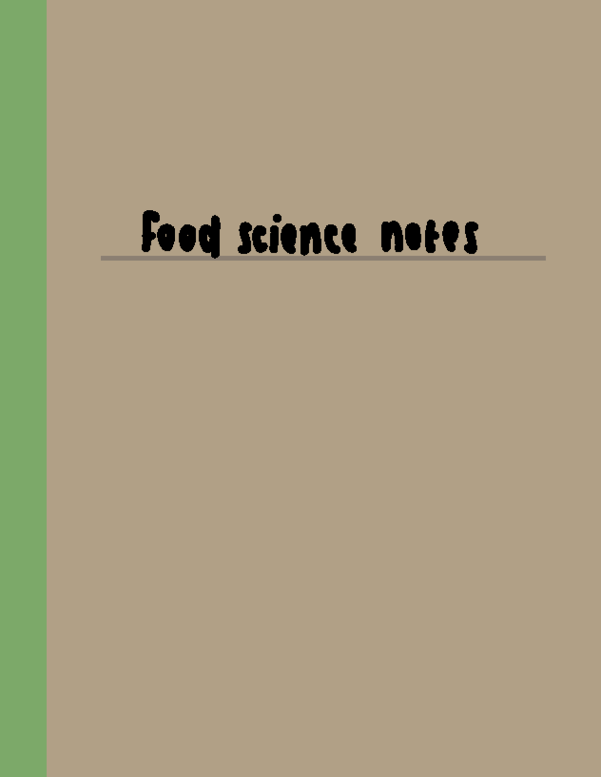 Food Science Notes 12: Nutrition Chapter on Nutrients and Health - Studocu