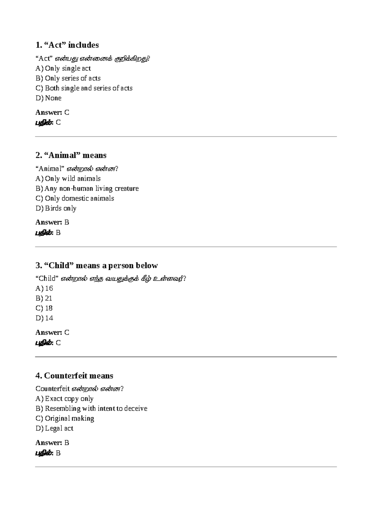 9-2 - BNS: Legal Terminology Quiz and Answers - Studocu