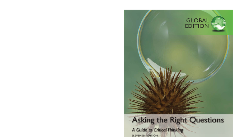 Asking the Right Questions: Critical Thinking Guide (Global Edition ...