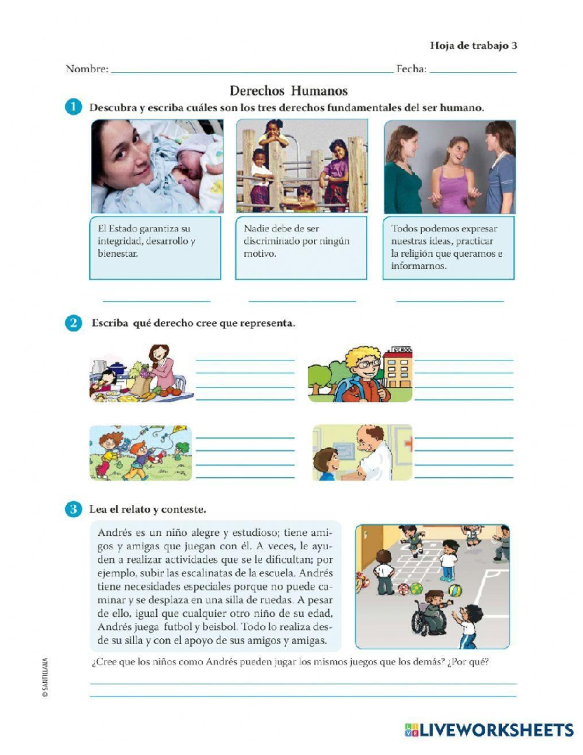 Derechos Humanos - Apuntes de Derecho y Actividades (Trabajo 3) - Studocu