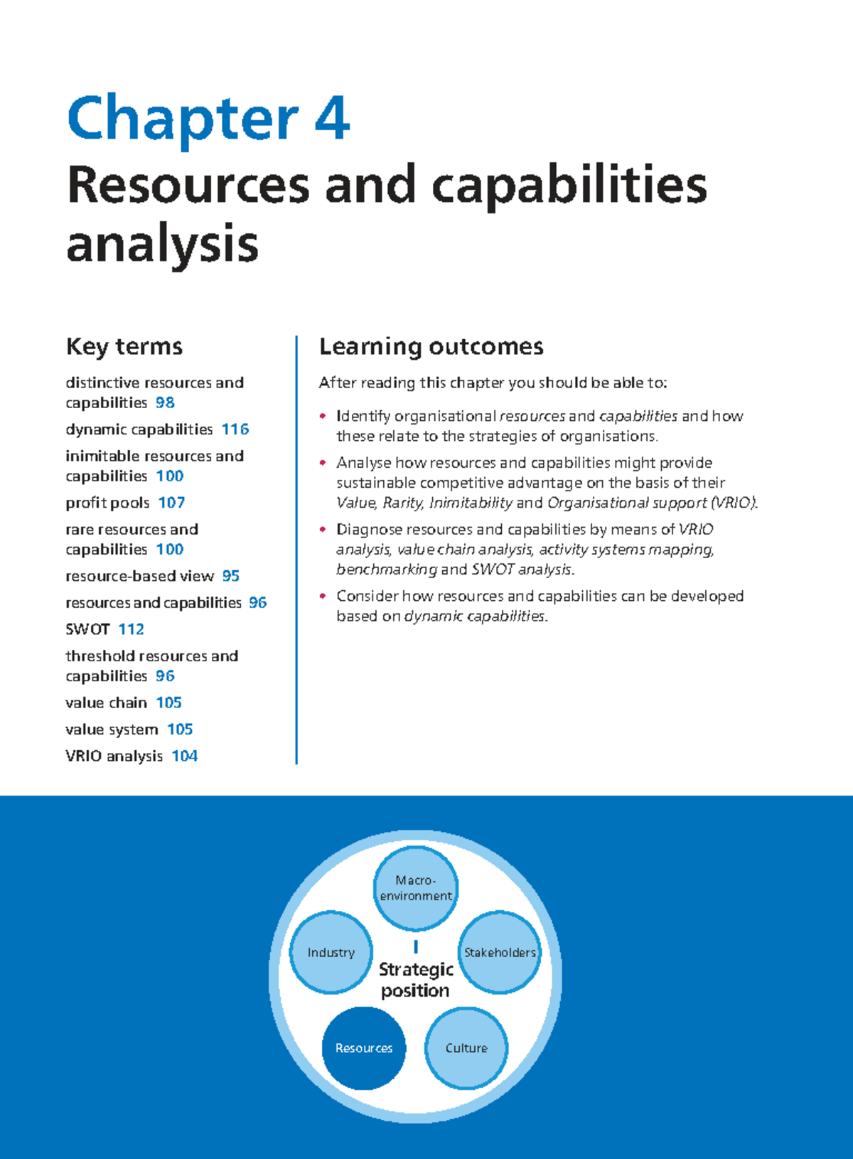 Chapter 4: Resources and Capabilities Analysis - Key Concepts and VRIO ...