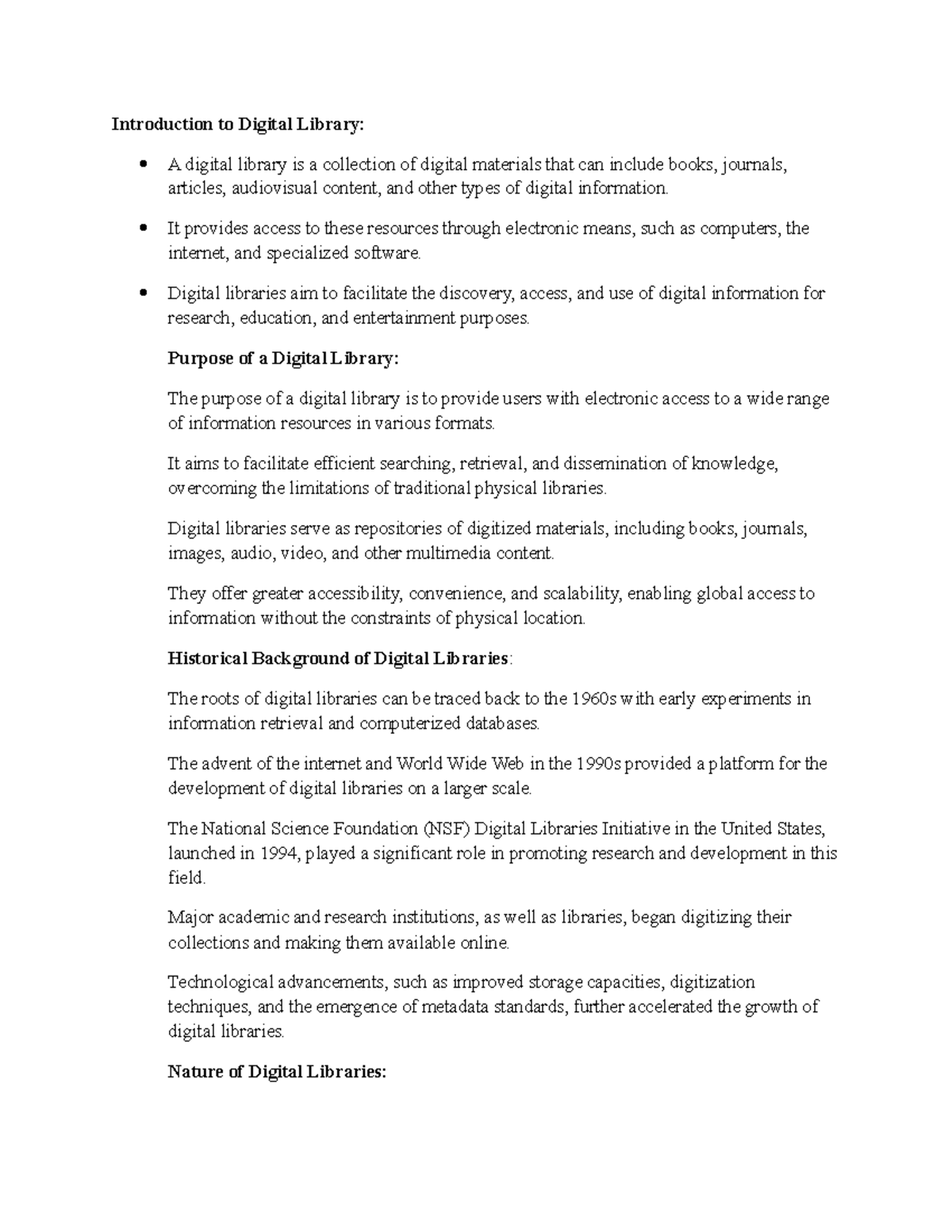 Digital Library Notes: Understanding Structure, Purpose, and Resources ...