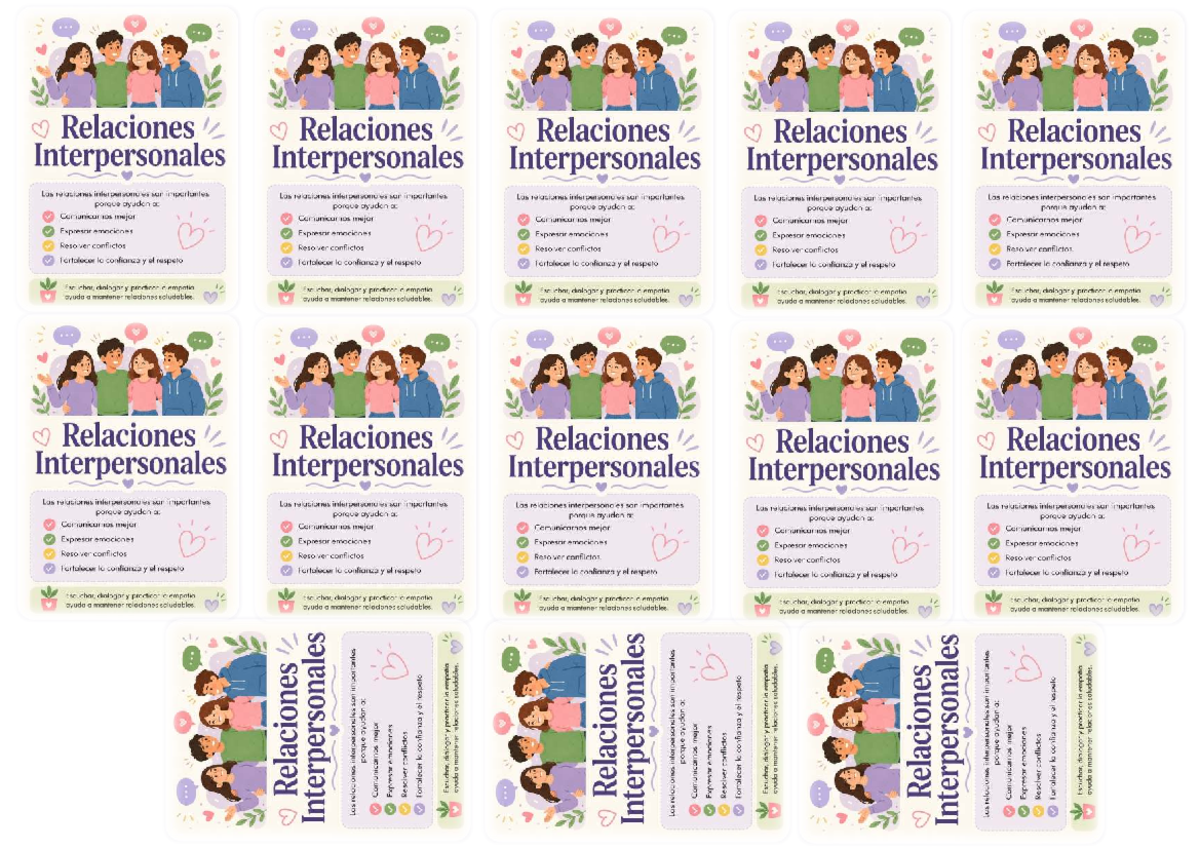 Flashcard: Importancia de las Relaciones Interpersonales - Studocu