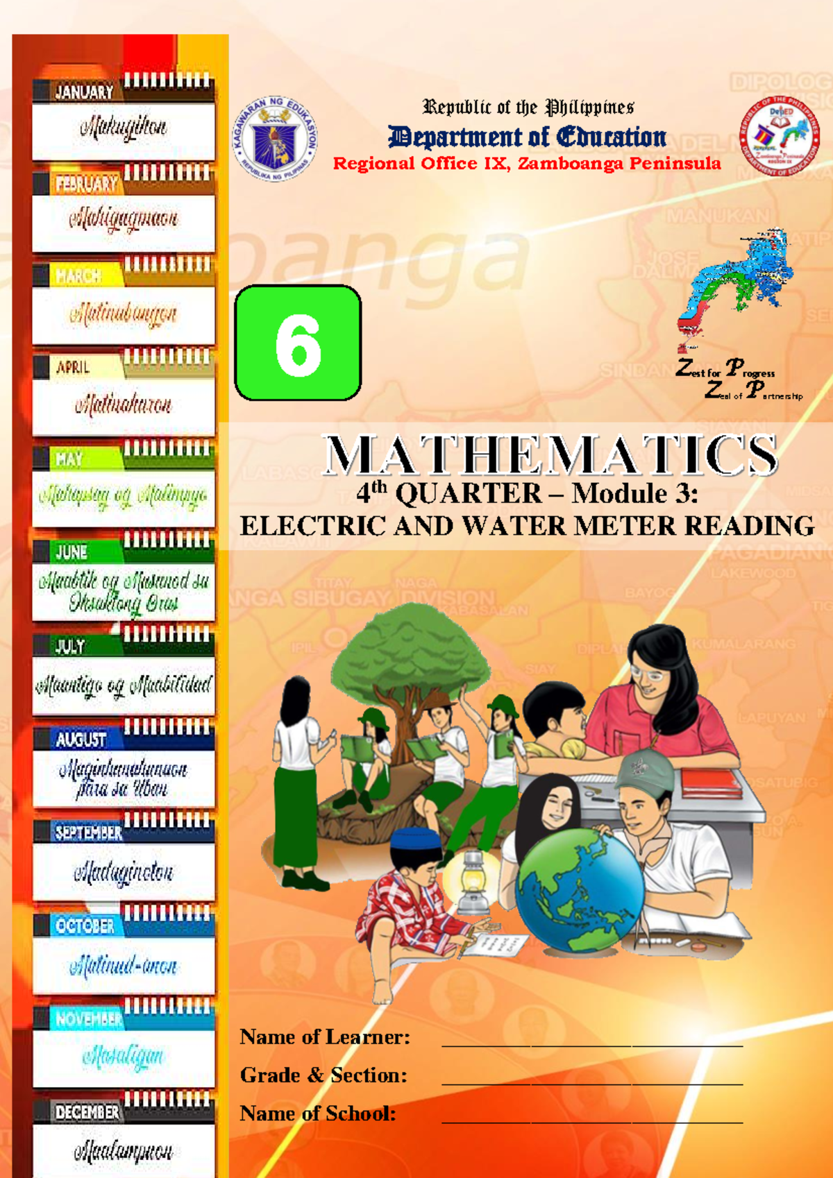 G6 Math Q4 M3: Electric & Water Meter Reading Lesson Plan - Studocu