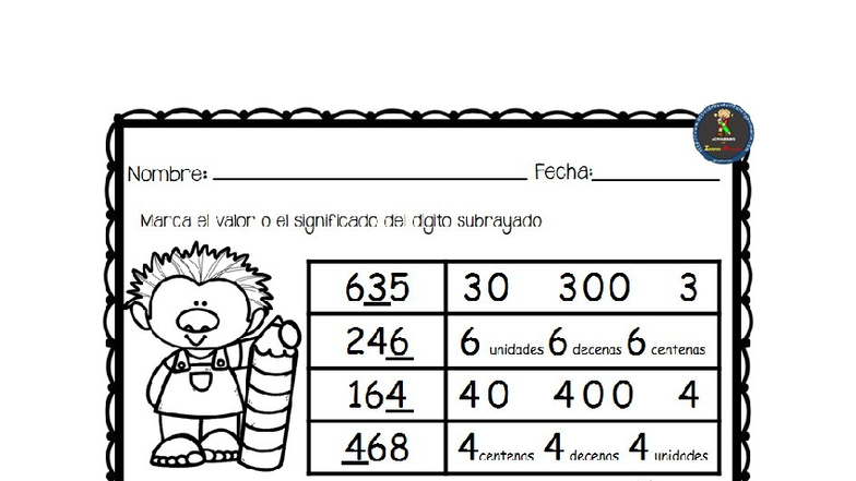 Matemáticas 3 Grado: Ordenando Números y Operaciones - Studocu