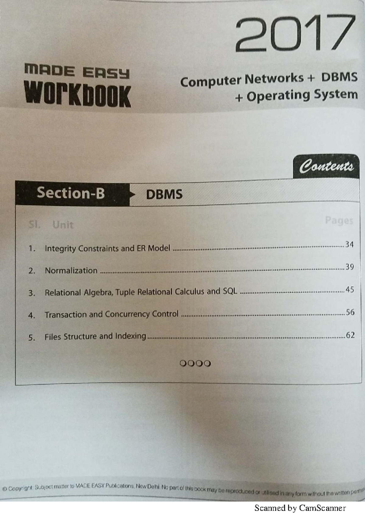DBMS - Comprehensive Study Notes for Computer Networks and Operating ...