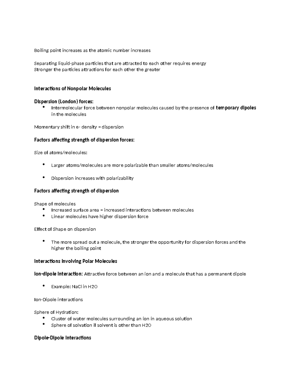 Lecture 18 - Understanding Boiling Point and Molecular Interactions ...