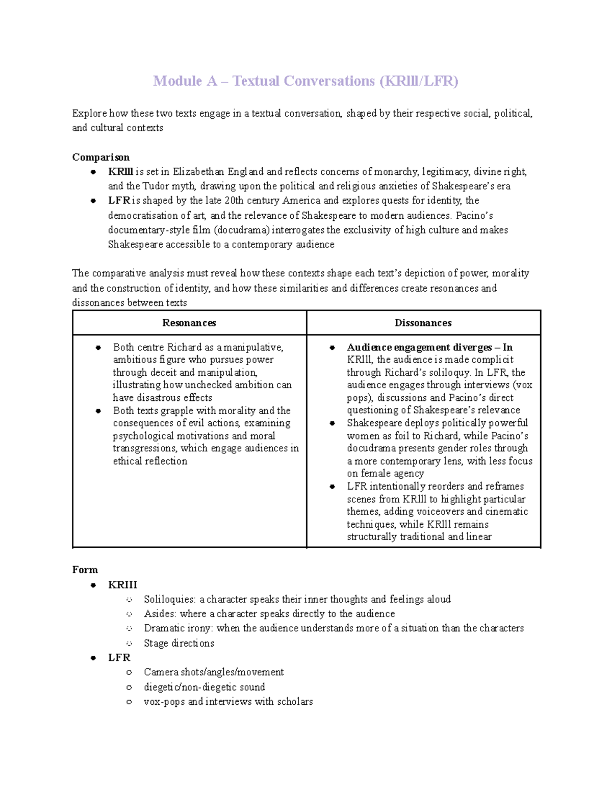 English HSC Prep: Module A Textual Conversations & Contexts Analysis ...