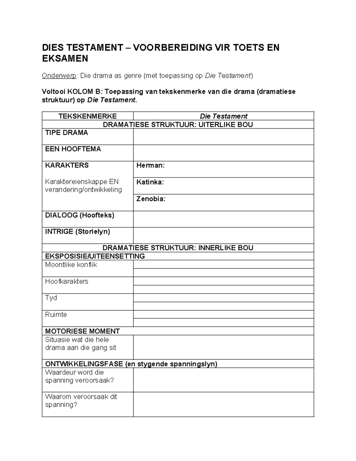 Testament - Langvraag - Ontdekkingsreis - invul - GRAAD 10 – DIE ...