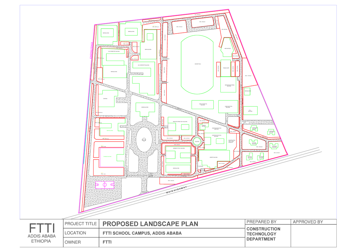 Master plan - examples - AREA = 650 SQ. ACCESS ROAD GATE NEW NEW ...
