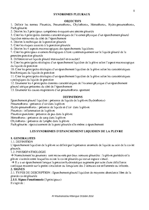 1Condensation Pulmonaire 21 - Les Syndromes de Condensation Pulmonaire ...