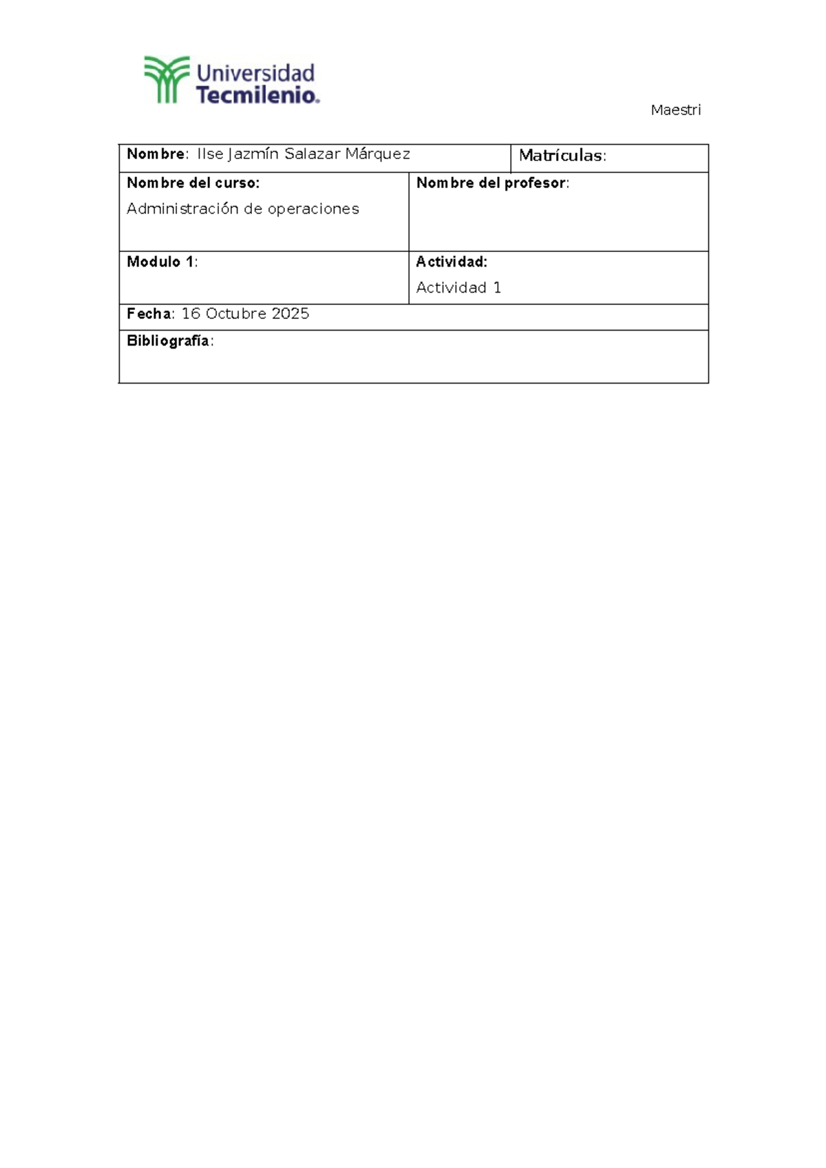 Actividad 1: Diseño y Desarrollo de Productos - Adm. de Operaciones ...